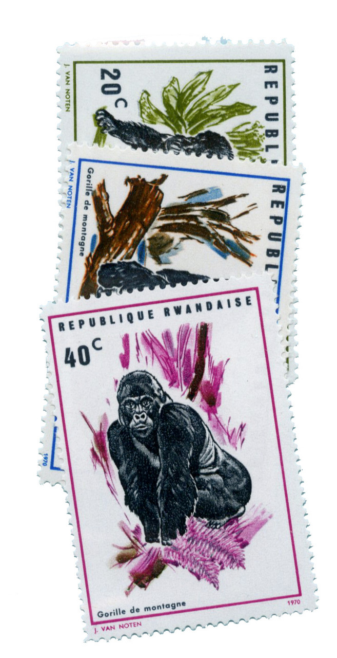 359-61 - 1970 Rwanda - Mystic Stamp Company