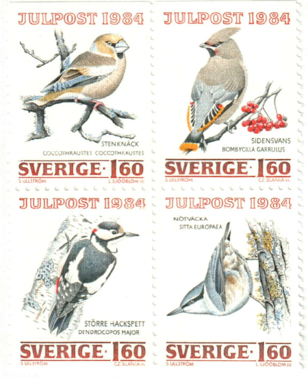 1517-20 - 1984 Sweden - Mystic Stamp Company