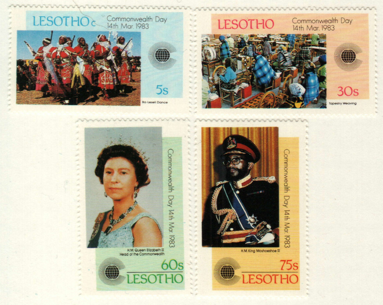 394-97 - 1983 Lesotho - Mystic Stamp Company