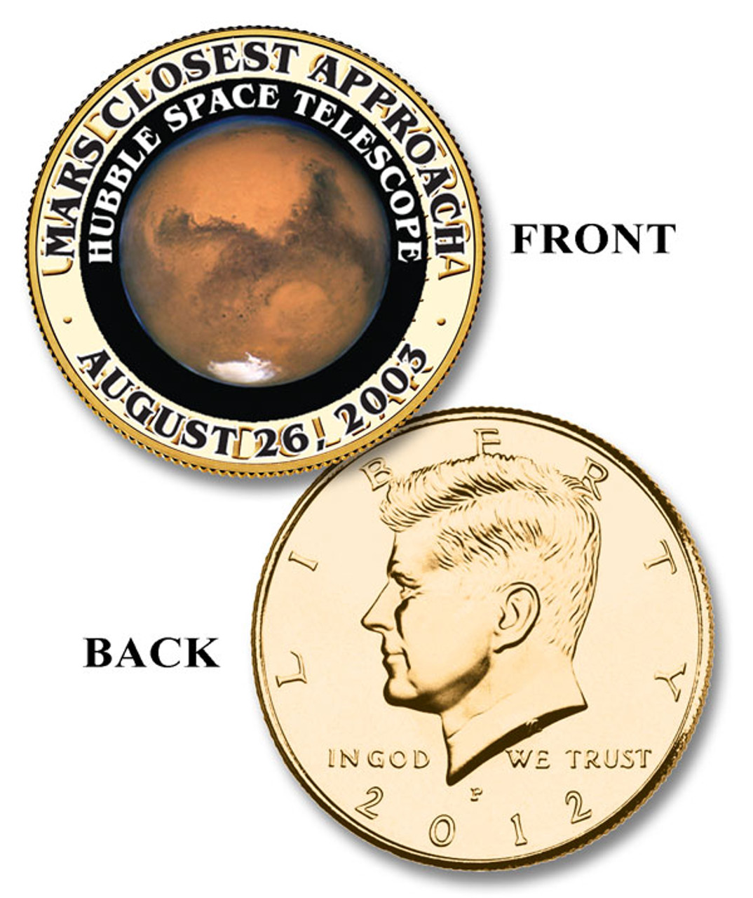 2C - Deep Space Coin - Mars Half Dollar - Mystic Stamp Company