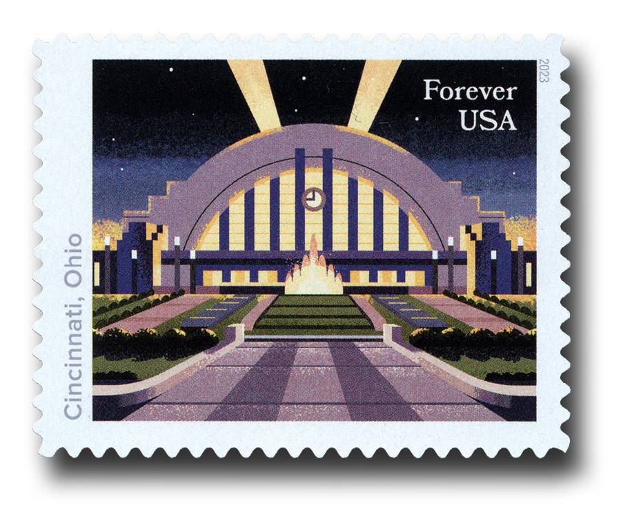 5762 - 2023 First-Class Forever Stamp - Historic Railroad Stations ...
