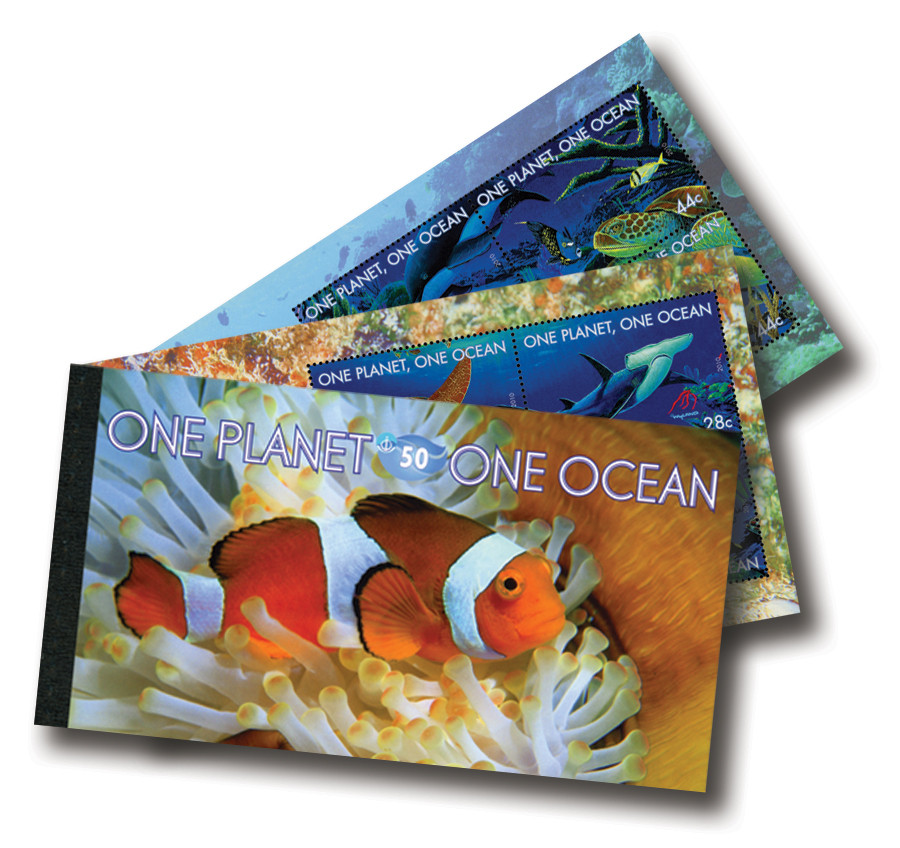 UN1005 - 2010 28c & 44c One Planet, One Ocean: Mint Booklet of 24 ...