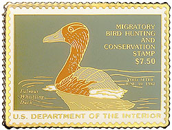 35196 - 1996 1986 Federal Duck Cloisonne Medallion - Mystic Stamp Company