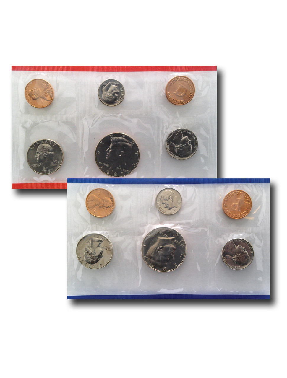 CN1987M - 1987 United States Mint Set, Denver & Philadelphia Mint Marks ...