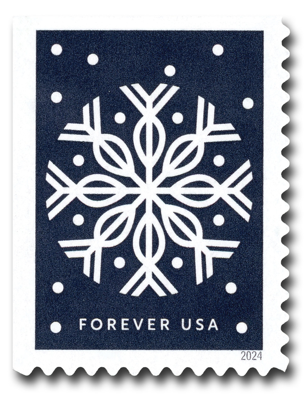 5948 - 2024 First-Class Forever Stamp - Winter Whimsy: Snowflake with ...