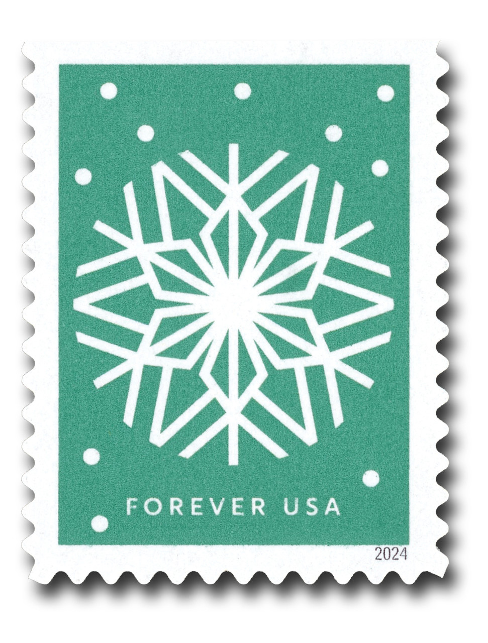 5949 - 2024 First-Class Forever Stamp - Winter Whimsy: Snowflake with ...