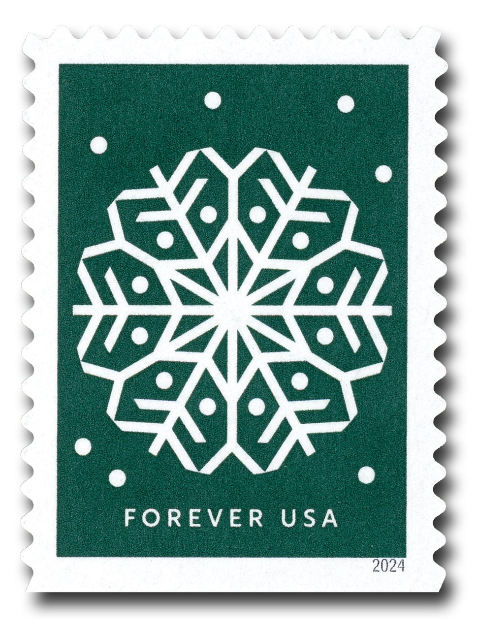 5951 - 2024 First-Class Forever Stamp - Winter Whimsy: Snowflake with ...