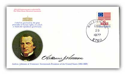 96138 - 1977 Andrew Johnson Commemorative Cover - Mystic Stamp Company