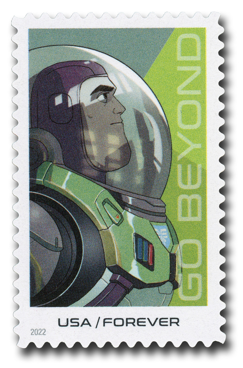 5709 - 2022 First-Class Forever Stamp - Go Beyond: Buzz Lightyear Head ...