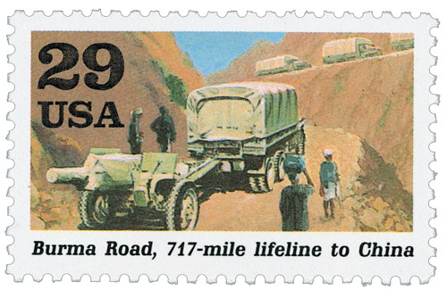 2559a - 1991 29c World War II: Burma Road - Mystic Stamp Company