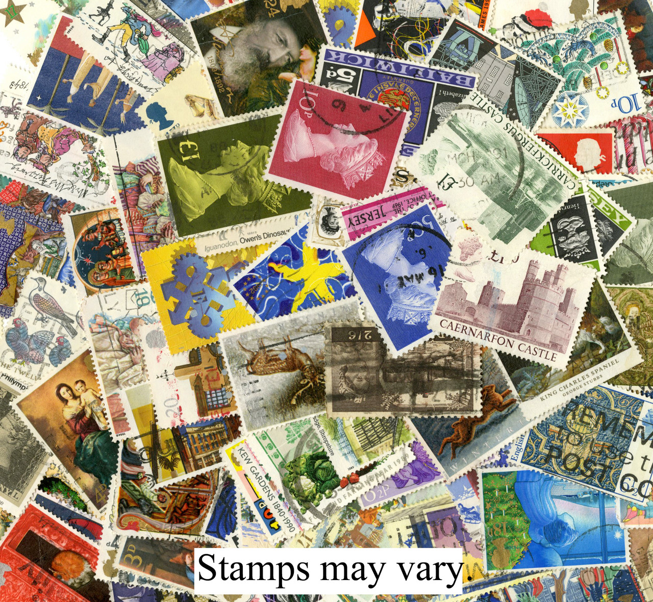 MP1490 - Great Britain Pictorials, 100 Different Stamps - Mystic Stamp ...