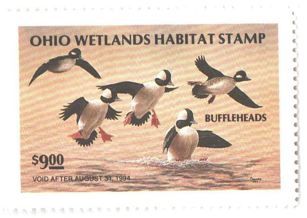 SDOH12 - 1993 Ohio State Duck Stamp - Mystic Stamp Company
