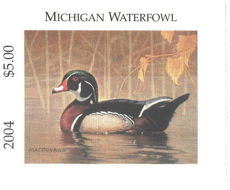 SDMI29 - 2004 Michigan State Duck Stamp - Mystic Stamp Company