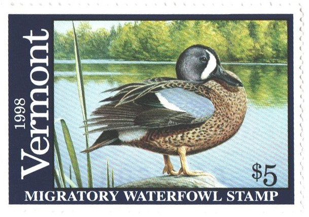 SDVT13 - 1998 Vermont State Duck Stamp - Mystic Stamp Company