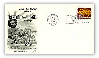8A117 - 1963 11c Freedom From Hunger - Mystic Stamp Company