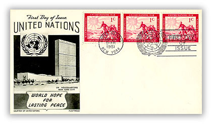 8A1 - 1951 1c Peoples of the World - Mystic Stamp Company