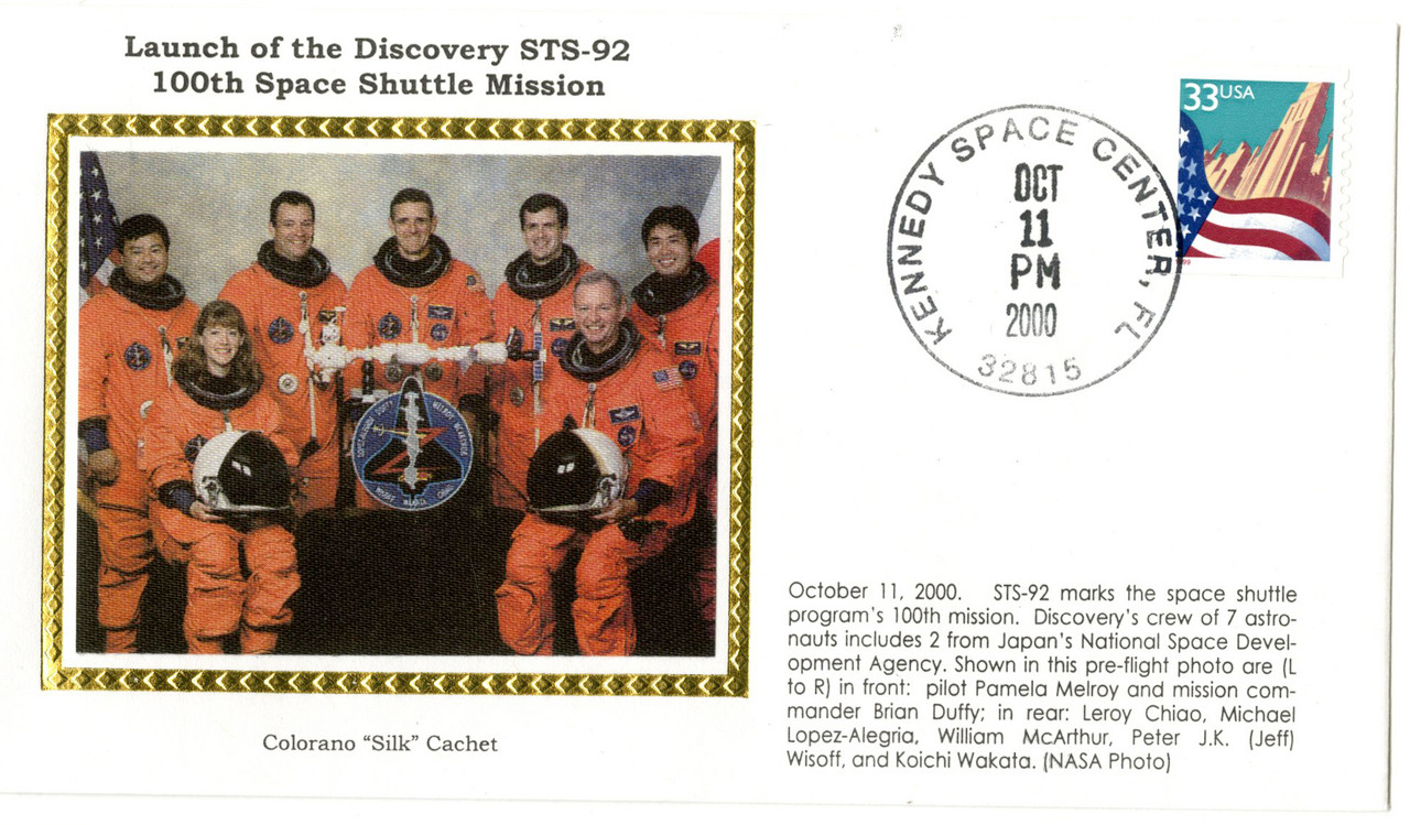 STS92L - STS-92 Launch Cover - Mystic Stamp Company