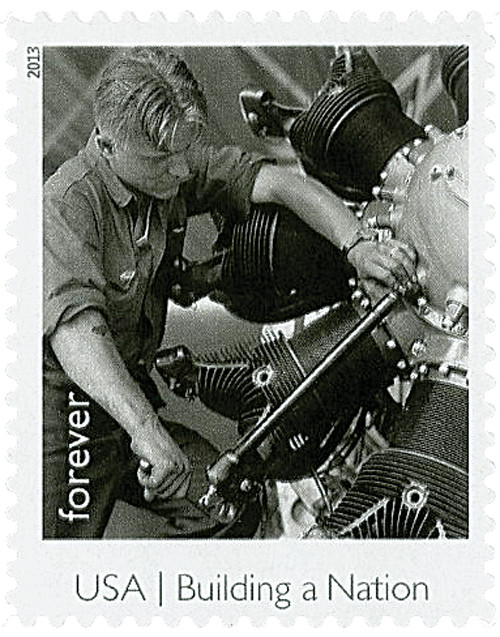 4801a - 2013 First-Class Forever Stamp - Made in America: Airplane ...