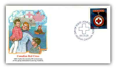 6A1013 - 1984 32c Canadian Red Cross Society - Mystic Stamp Company