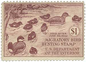 RW8 - 1941 $1.00 Federal Duck Stamp - Ruddy Ducks - Mystic Stamp Company
