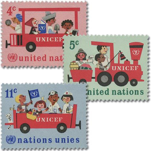 UN161-63 - 1966 UNICEF - Mystic Stamp Company