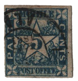 CSA58X2 - 1861 5c Postmasters' Provisional of Milton, NC, blue - Mystic ...