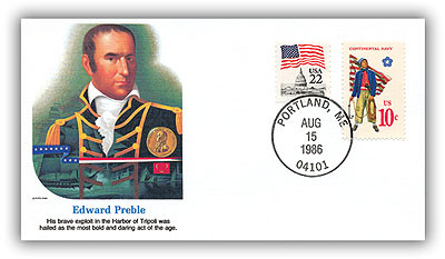 20063 - 1985 Edward Preble Commemorative Cover - Mystic Stamp Company