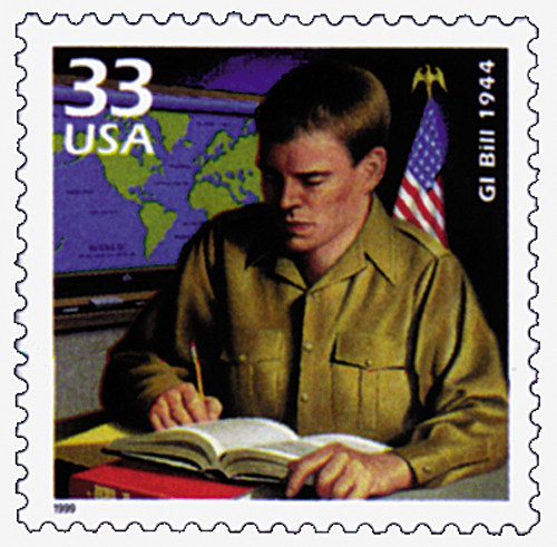 3186i - 1999 33c Celebrate the Century - 1940s: GI Bill 1944 - Mystic ...