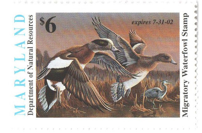 SDMD28 - 2001 Maryland State Duck Stamp - Mystic Stamp Company