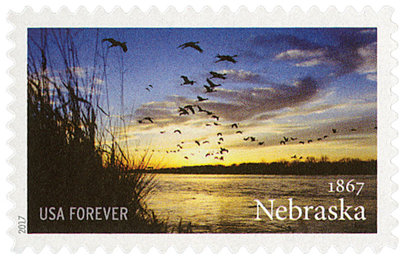 5179 - 2017 First-Class Forever Stamp - Statehood: Nebraska ...