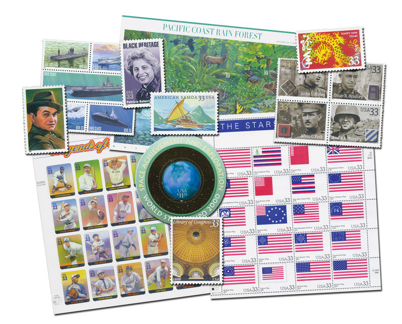 YS2000C - 2000 Complete Commemorative Year Set, 109 stamps - Mystic ...