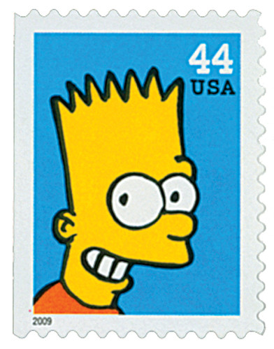4401 - 2009 44c The Simpsons: Bart - Mystic Stamp Company