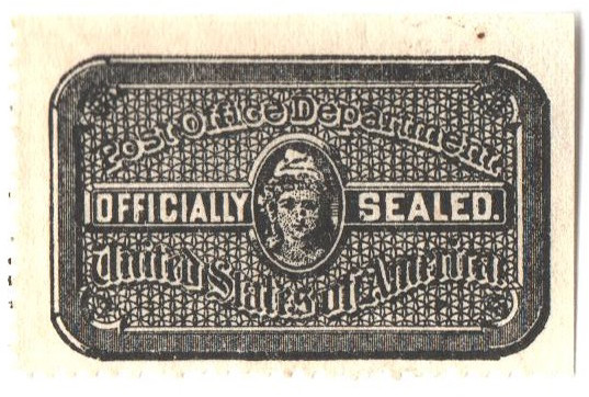 OX18 - 1917 Post Office Seal - perf 12, gray, black - Mystic Stamp Company