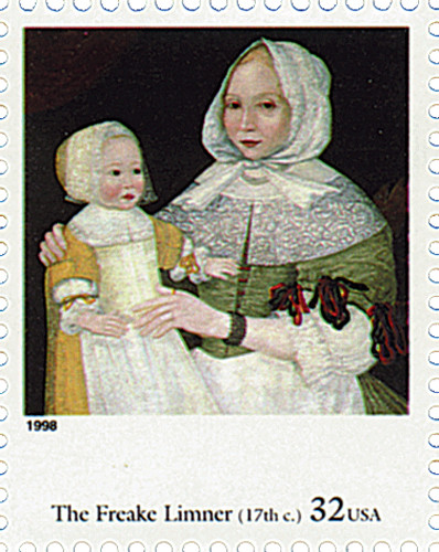 3236b - 1998 32c Four Centuries of American Art: The Freake Limner ...