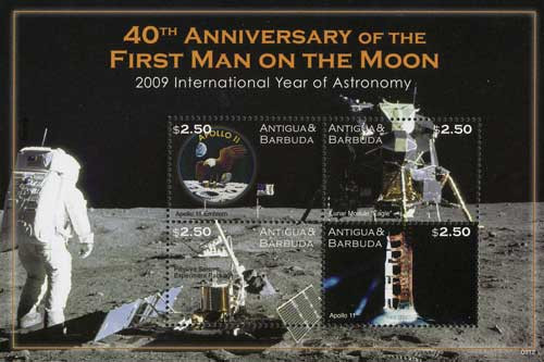 M11161 - 2009 40th Anniversary 1st Man on Moon - Mystic Stamp Company