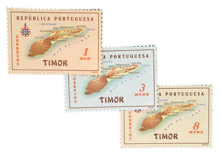 280-82 - 1956 Timor - Mystic Stamp Company