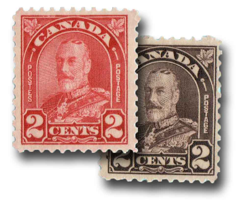 165-66b - 1930-31 Canada - Mystic Stamp Company