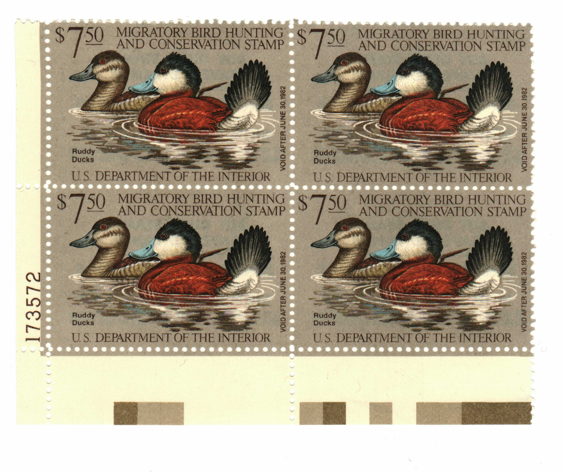 RW8 - 1941 $1.00 Federal Duck Stamp - Ruddy Ducks - Mystic Stamp Company