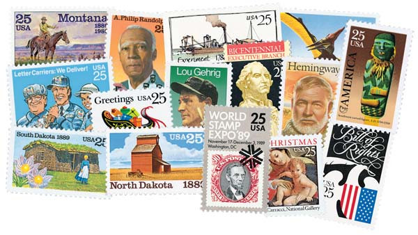 2434-37 - 1989 25c Traditional Mail Delivery - Mystic Stamp Company