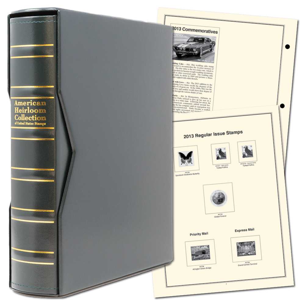 DC390 - Mystic's American Heirloom Album Slipcase, green - Mystic Stamp ...