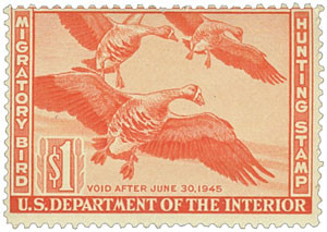 RW31 - 1964 $3.00 Federal Duck Stamp - Hawaiian Nene Geese - Mystic ...