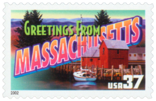3581 - 2002 34c Greetings From America: Massachusetts - Mystic Stamp ...
