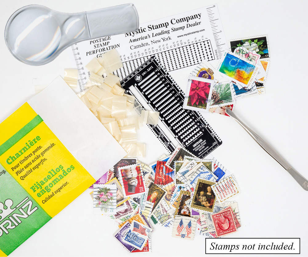 SCK01 - Mystic's Beginner Stamp Collecting Kit - Mystic Stamp Company
