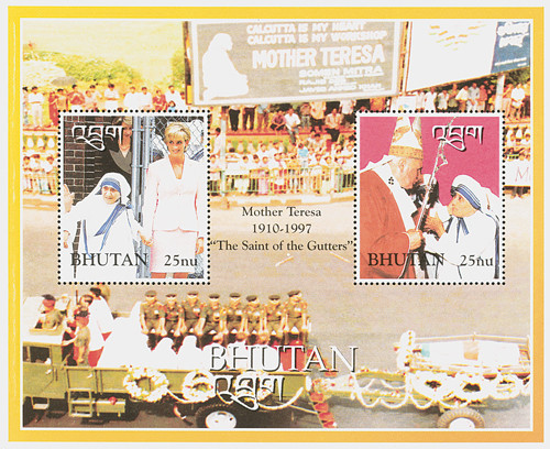 M8274 - 1998 Bhutan #1193a-b 2 stamps - Mystic Stamp Company
