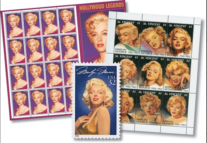MFN051 - Marilyn Monroe Stamps - Mystic Stamp Company
