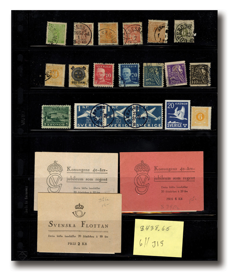 WW688 - 1858-1947 Sweden Collection - Mystic Stamp Company