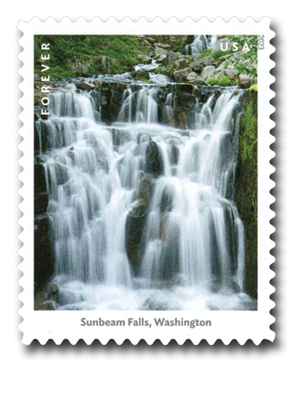5800 - 2023 First-Class Forever Stamps - Waterfalls - Mystic Stamp Company
