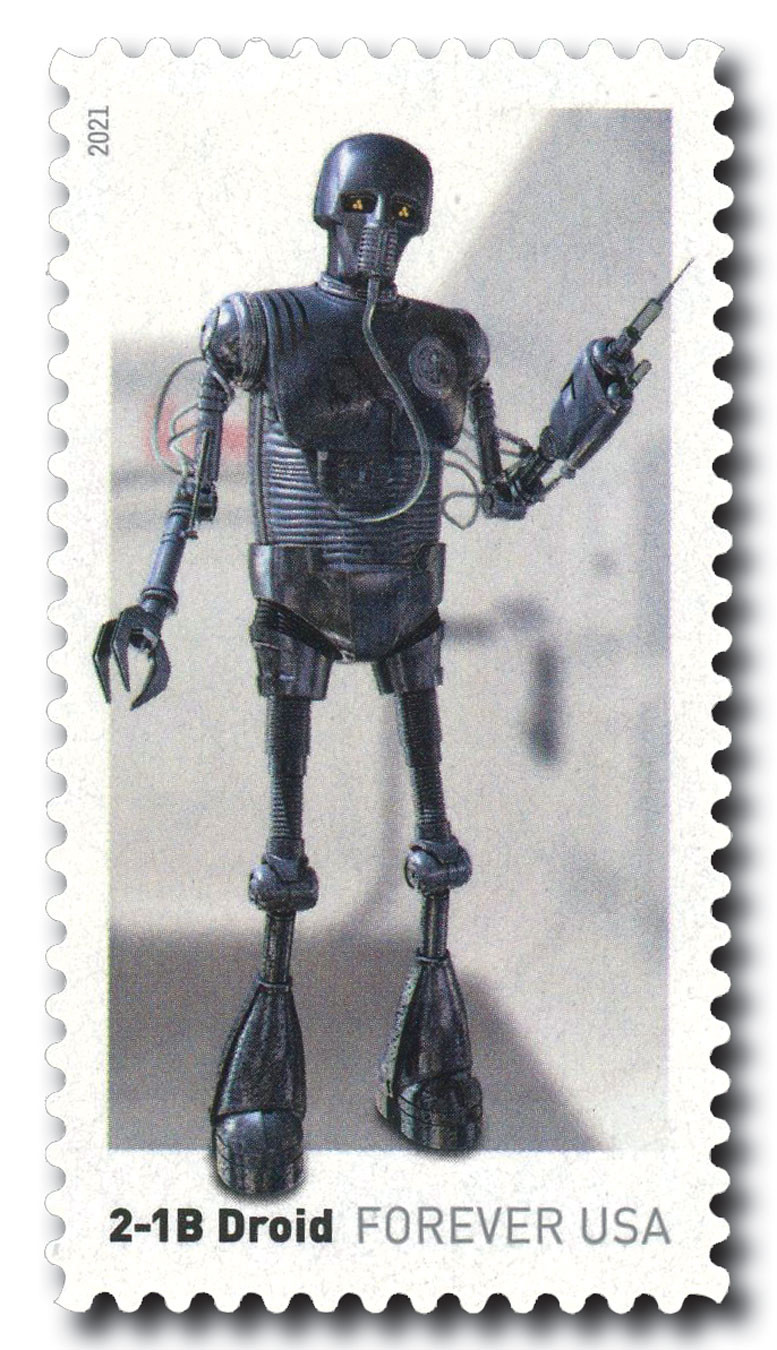5582 - 2021 First-Class Forever Stamp - Star Wars Droids: Chopper ...
