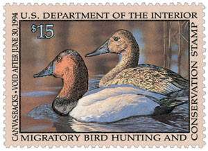 RW64 - 1997 $15.00 Federal Duck Stamp - Canada Goose - Mystic Stamp Company