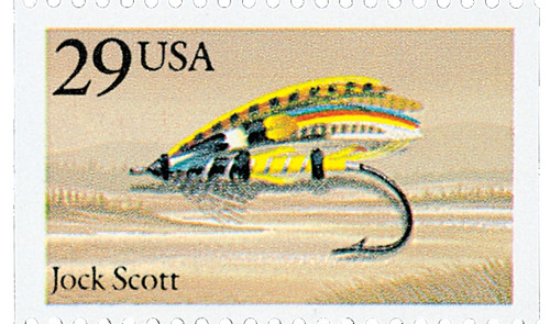 2546 - 1991 29c Fishing Flies: Jock Scott - Mystic Stamp Company